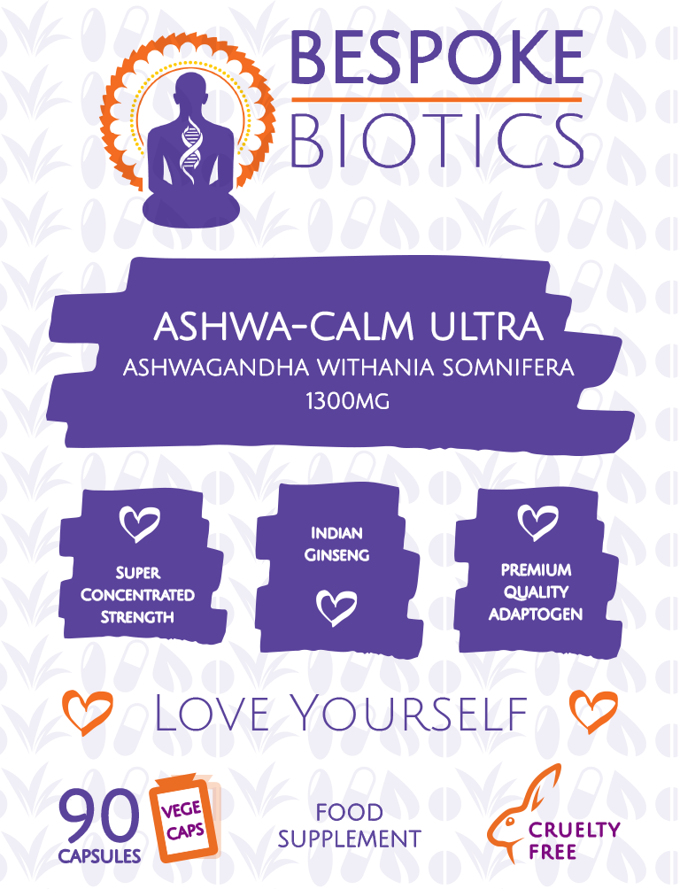 Ashwagandha 1300mg Ashwa-Calm Vegan Capsules. Indian Ginseng. Withania ...