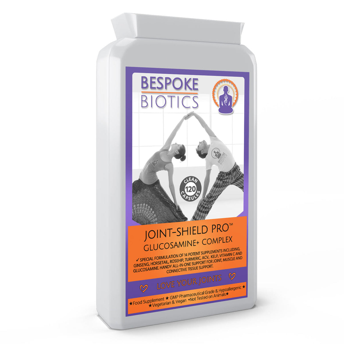 JOINT-SHIELD PRO Glucosamine 300mg Complex with MSM, Sour Cherry, Rose ...